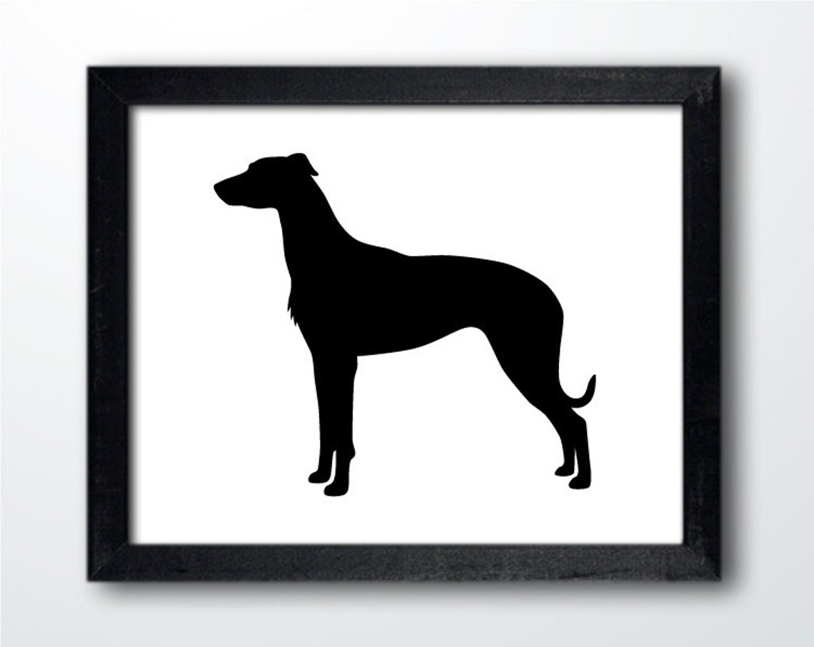 Lurcher Digital Download Lurcher Art Dog Silhouette - Etsy