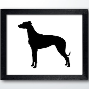 Lurcher - Digital Download, Lurcher Art, Dog Silhouette, Lurcher SVG ...