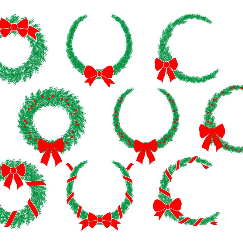 Christmas Bow Svg - Etsy
