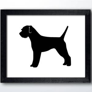 Border Terrier Digital Download, Border Terrier Art, Dog Silhouette ...
