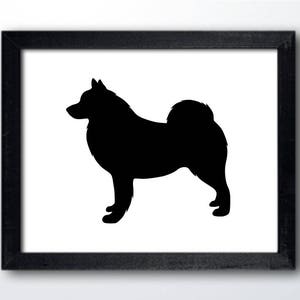 Samoyed - Digital Download, Samoyed Art, Dog Silhouette, Samoyed SVG ...