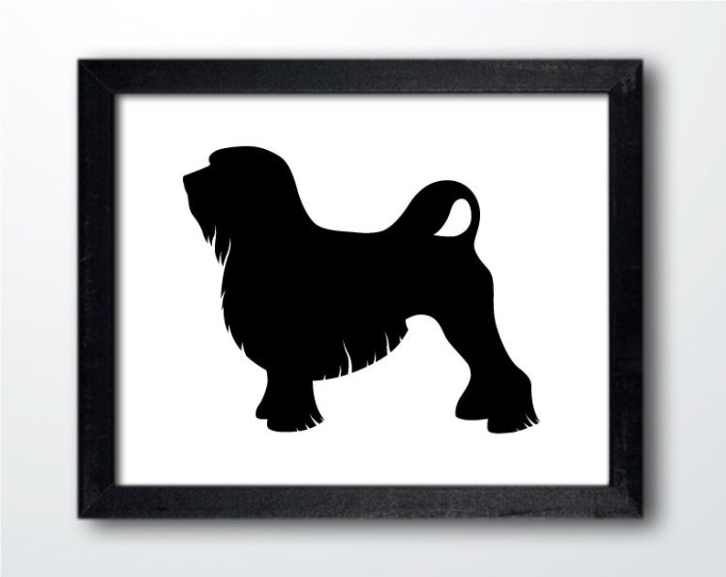 Löwchen - Digital Download, Lowchen Art, Dog Silhouette, Lowchen SVG ...