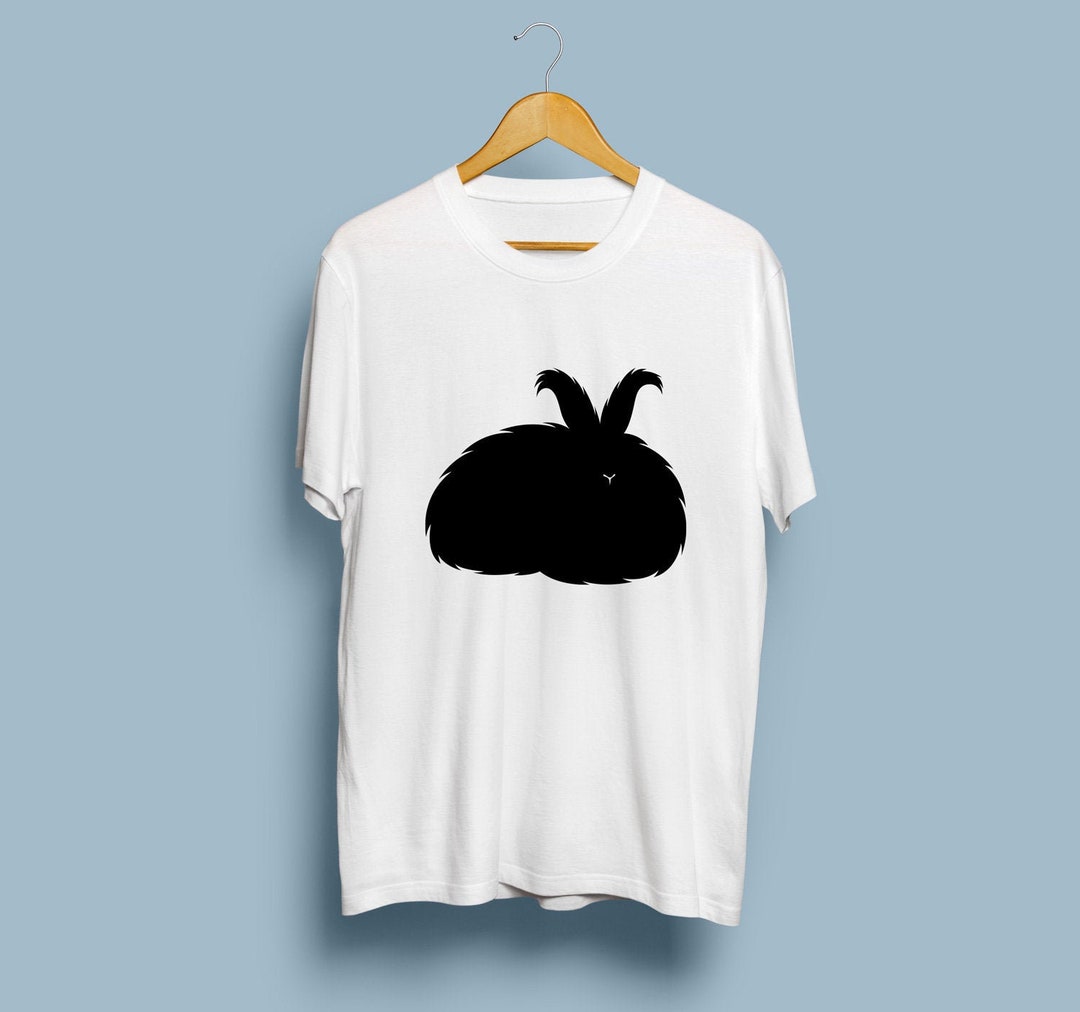 Giant Angora Rabbit - Digital Download, Giant Angora Rabbit Silhouette ...