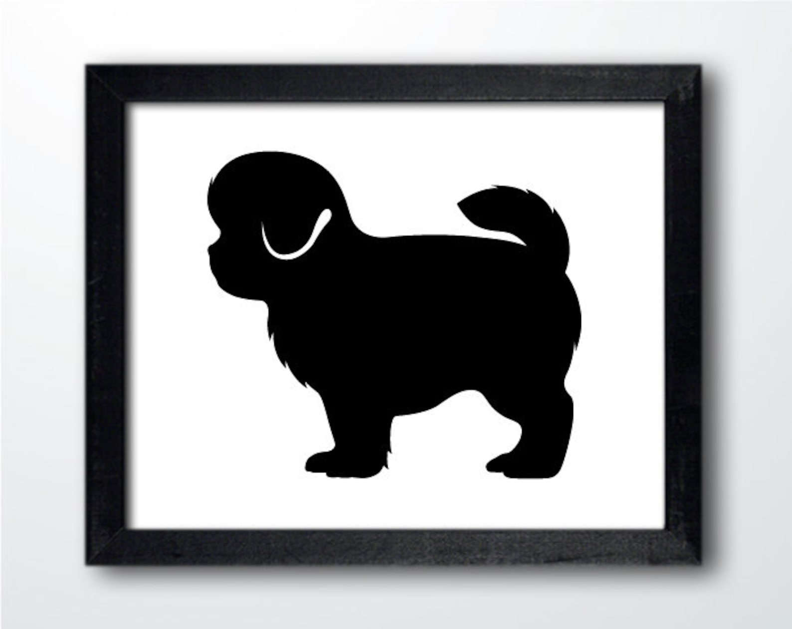 Peekapoo Silhouette - Digital Download, Peekapoo Art, Dog Silhouette ...