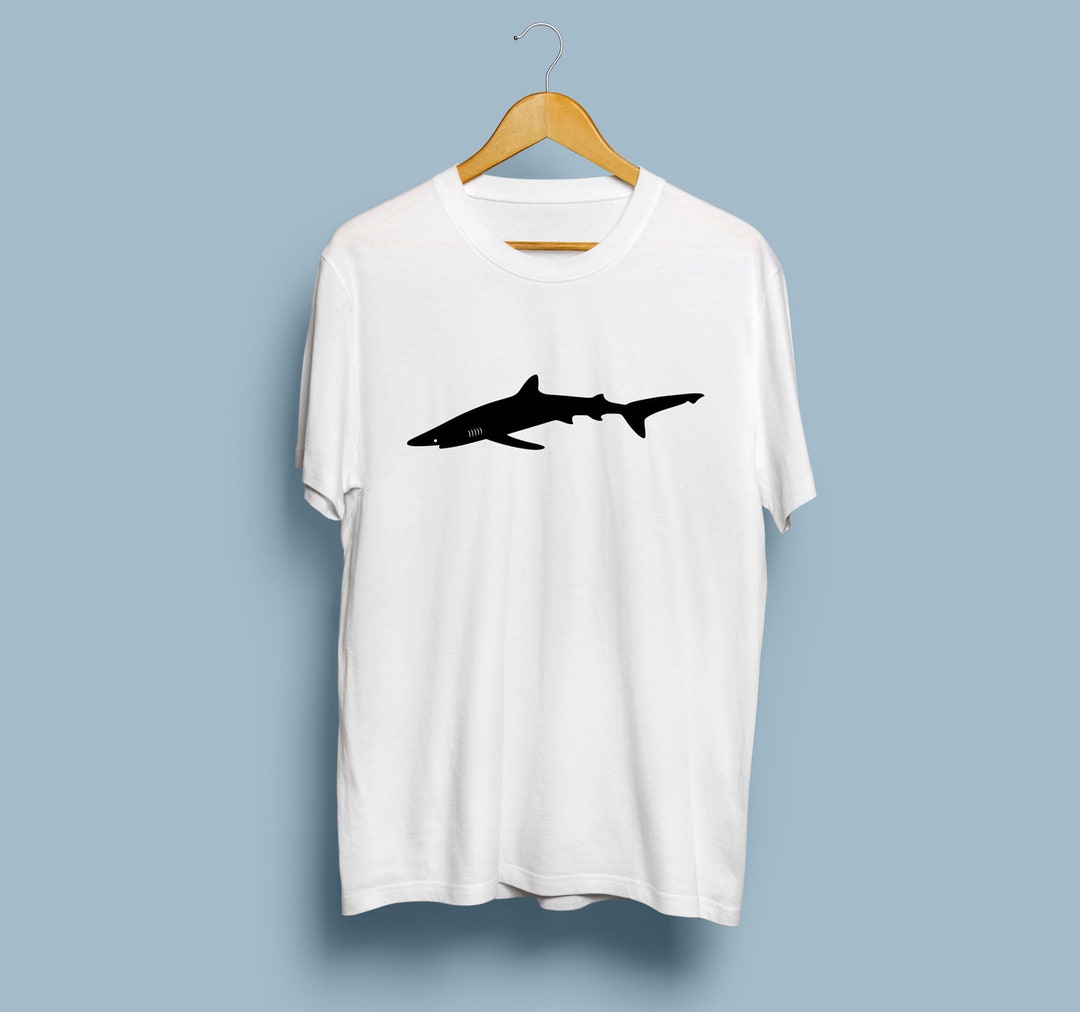 Blue Shark - Digital Download, Blue Shark Art, Blue Shark Silhouette ...