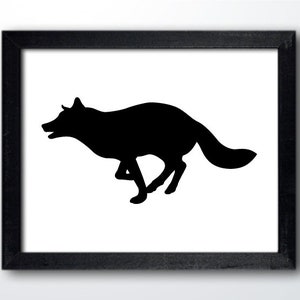 Running Wolf - Digital Download, Running Wolf Silhouette, Running Wolf ...