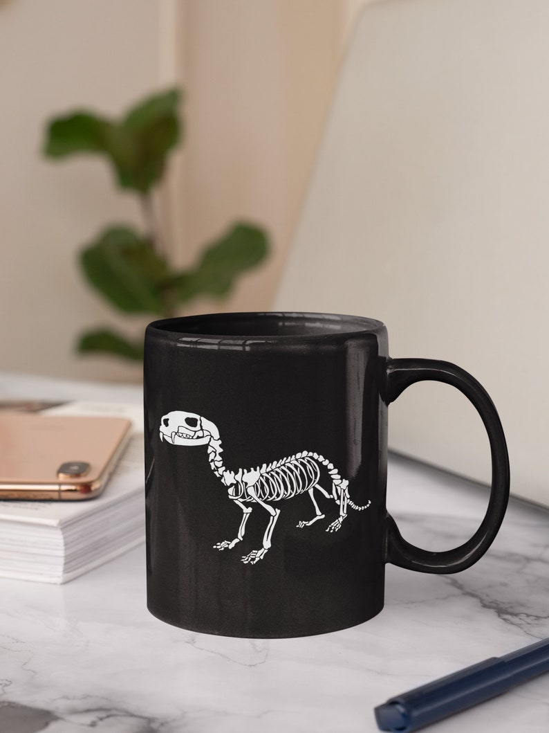 Ferret Skeleton - Digital Download, Ferret Art, Halloween Ferret ...