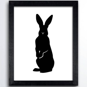 Standing Rabbit - Digital Download, Standing Rabbit Silhouette ...