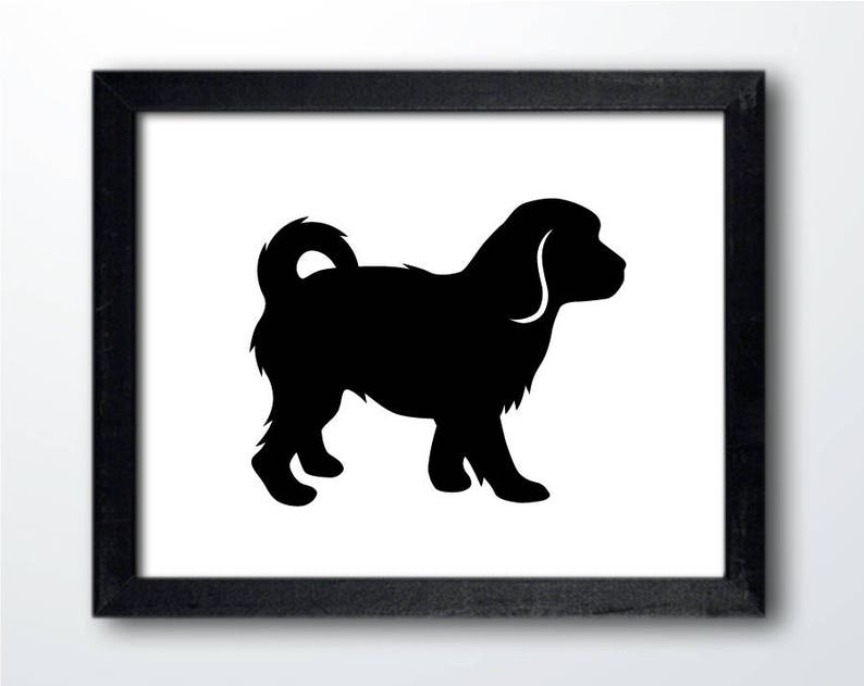 Cavachon - Digital Download, Cavachon Art, Dog Silhouette, Cavachon SVG ...
