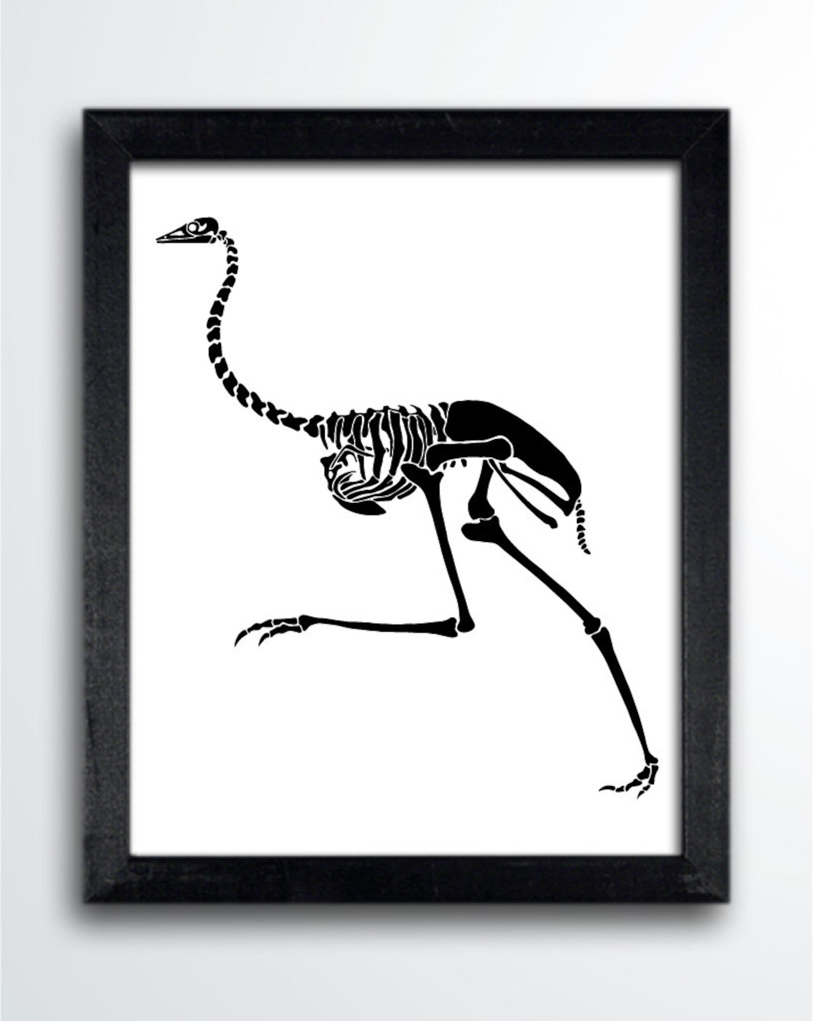 Emu Skeleton Digital Download Emu Art Halloween Emu | Etsy