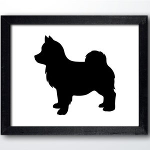 Pomsky Silhouette - Digital Download, Pomsky Art, Dog Silhouette ...