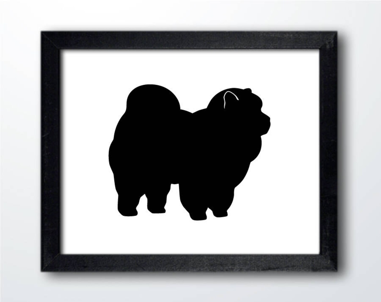 Chow Chow - Digital Download, Chow Chow Art, Dog Silhouette, Chow Chow ...