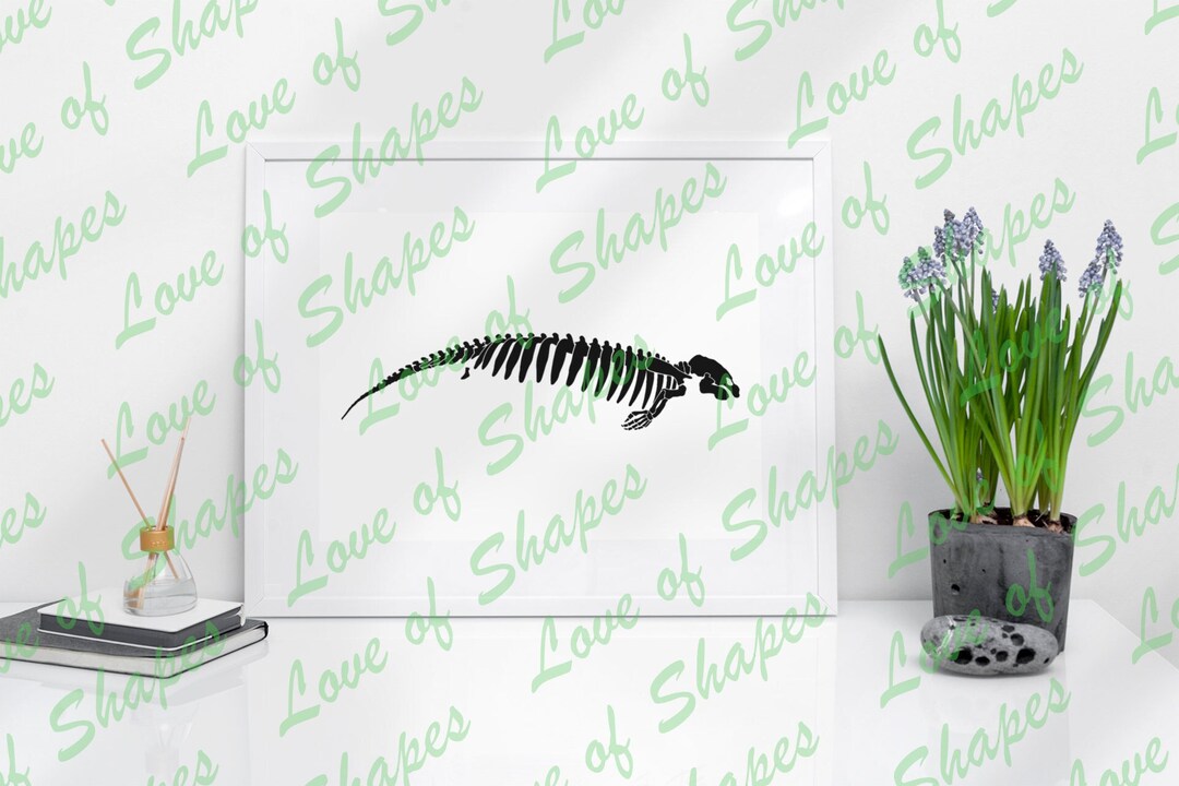 Manatee Skeleton - Digital Download, Manatee Art, Halloween Manatee ...