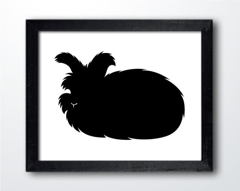 English Angora Rabbit - Digital Download, English Angora Rabbit ...