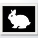 Dwarf Hotot Rabbit - Digital Download, Dwarf Hotot Rabbit Silhouette ...