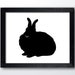 Satin Angora Rabbit - Digital Download, Satin Angora Rabbit Silhouette ...
