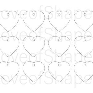 Candy Heart Gift Tags - Valentine's Day Gift Tag, Digital Download, SVG ...
