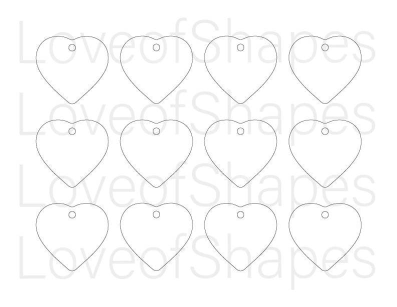 Candy Heart Gift Tags - Valentine's Day Gift Tag, Digital Download, SVG ...