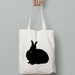 Satin Angora Rabbit - Digital Download, Satin Angora Rabbit Silhouette ...