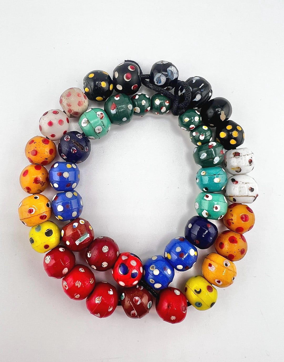 Venetian Skunk Beads, African Trade Beads, Authentic Historical Glass ...