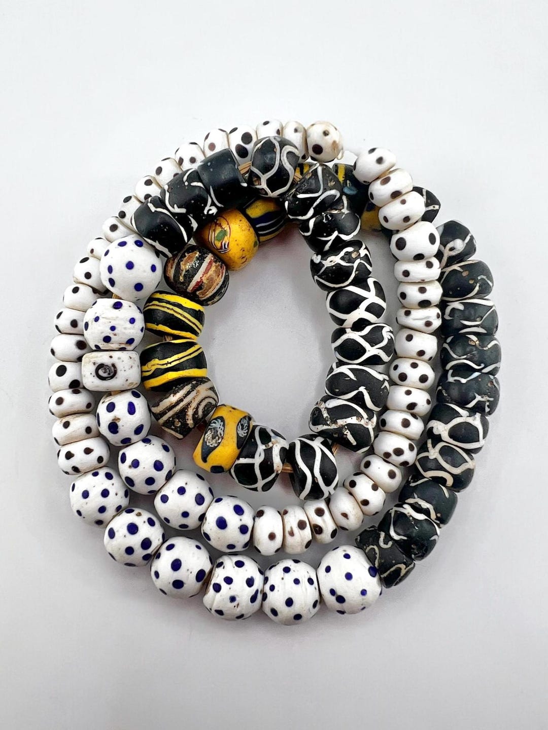 Mixed Antique Venetian Trade Beads | African Trade Beads | Strand of ...