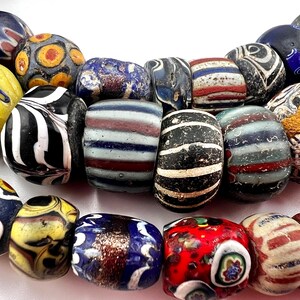 Venetian Antique Mixed Trade Beads | 92 Authentic Historical Glass ...