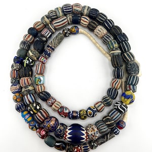 Venetian Antique Mixed Trade Beads | 92 Authentic Historical Glass ...