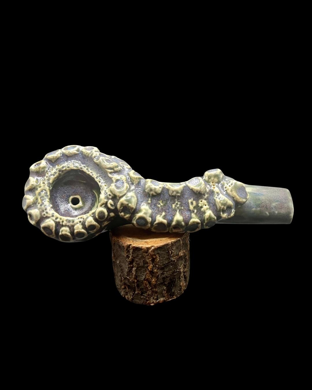 Handmade Ceramic Octopus Tentacle Pipe - Unique Artisan Smoking ...
