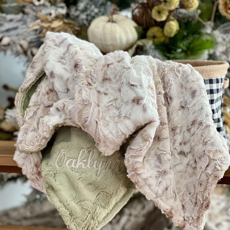 Beige Baby Name Blanket - Etsy