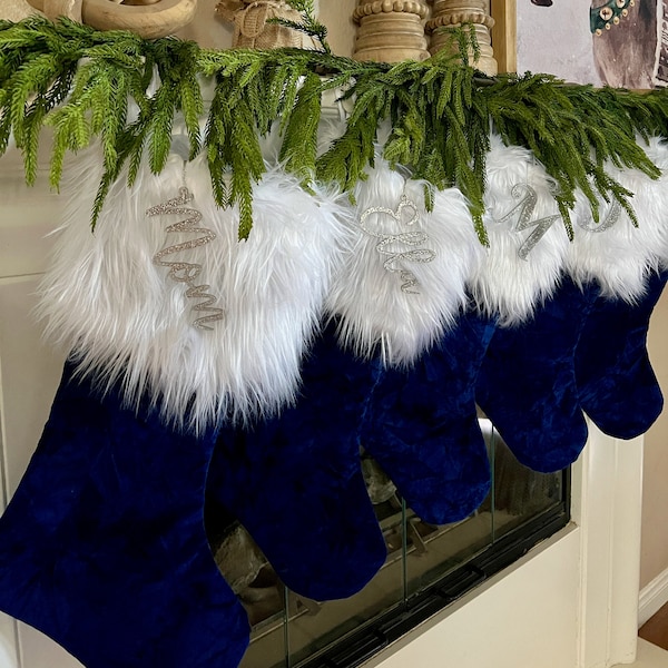 Blue Stocking - Etsy