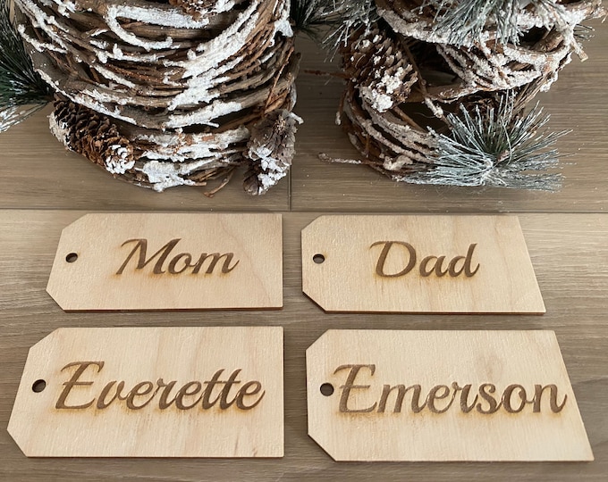 Wooden Names for Stocking, Christmas Stockings Name Cutout Kids Family ...