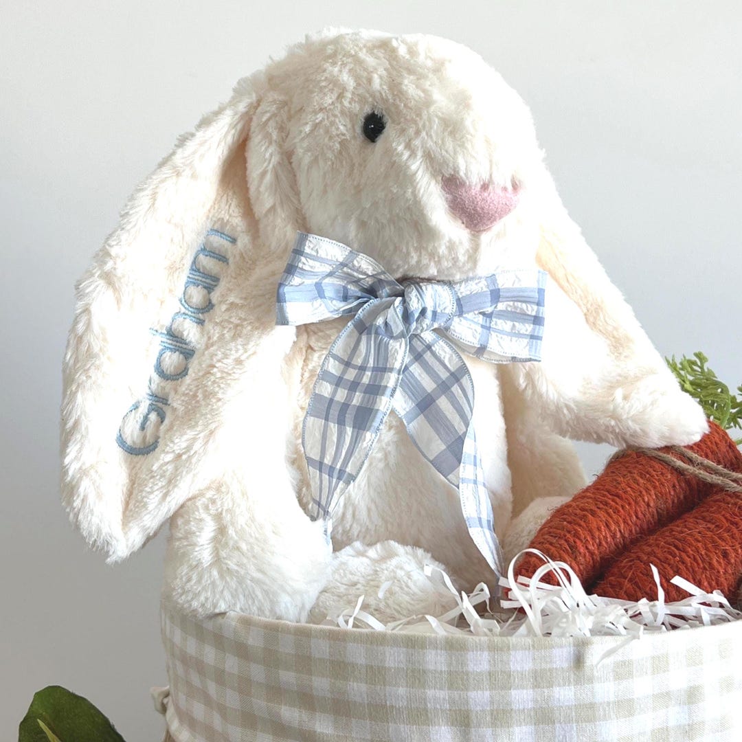 Personalized Easter Bunny, Large Easter Bunny Custom Name Baby Shower ...
