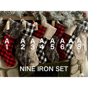 Buffalo Check Stocking, Plaid Christmas Stocking, Personalized Fur Xmas ...