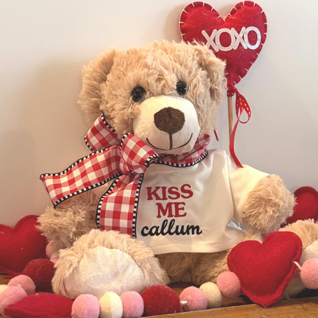 Personalized Valentines Day, Personalized 14” Valentine’s Day Teddy ...