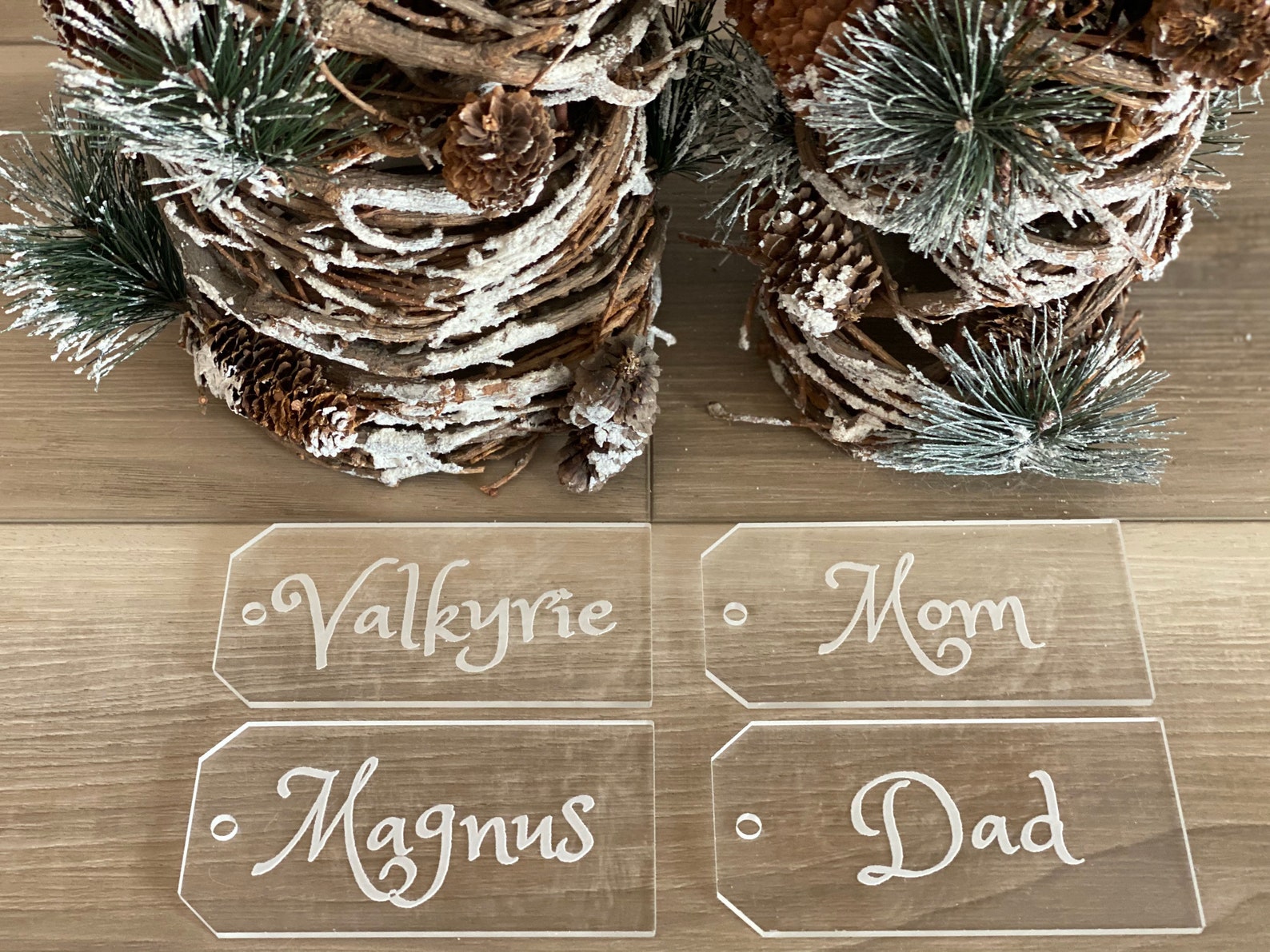 Acrylic Tags, Acrylic Labels, Personalized Clear Tags, Personalized ...