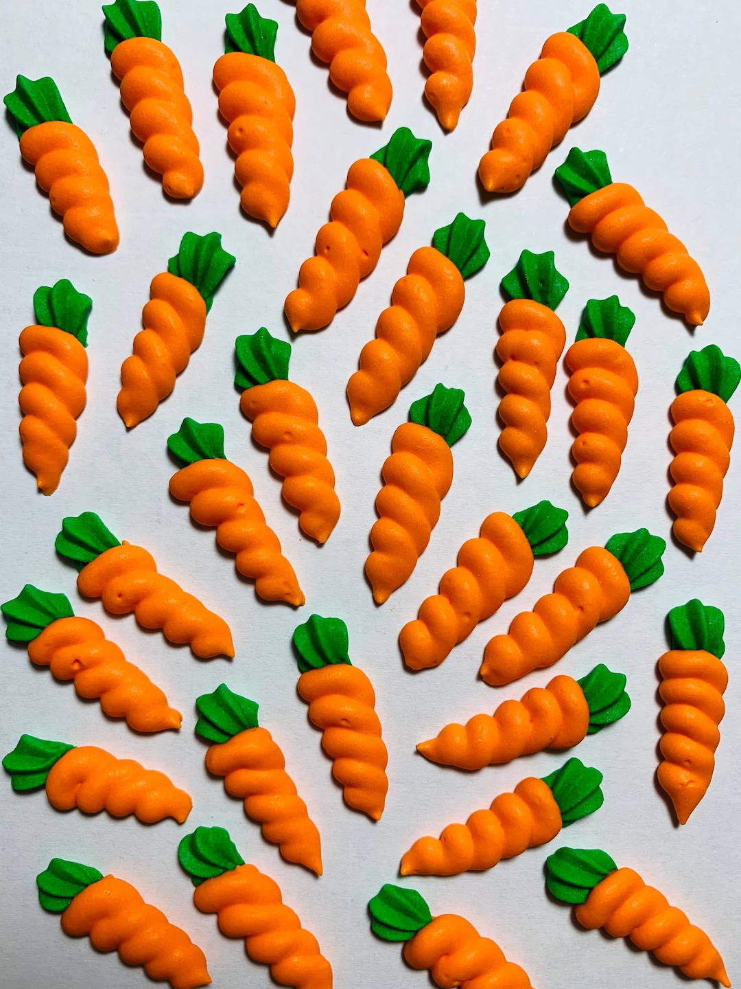 Royal Icing Carrots (30) Edible Accent Great for Carrot Cake or Easter ...