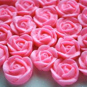 Royal Icing Roses- Pink- 3/4" (12) - Etsy