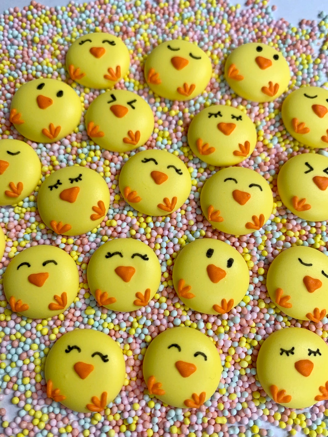 Baby Chicks- Easter Decorations- Royal Icing (22) - Etsy