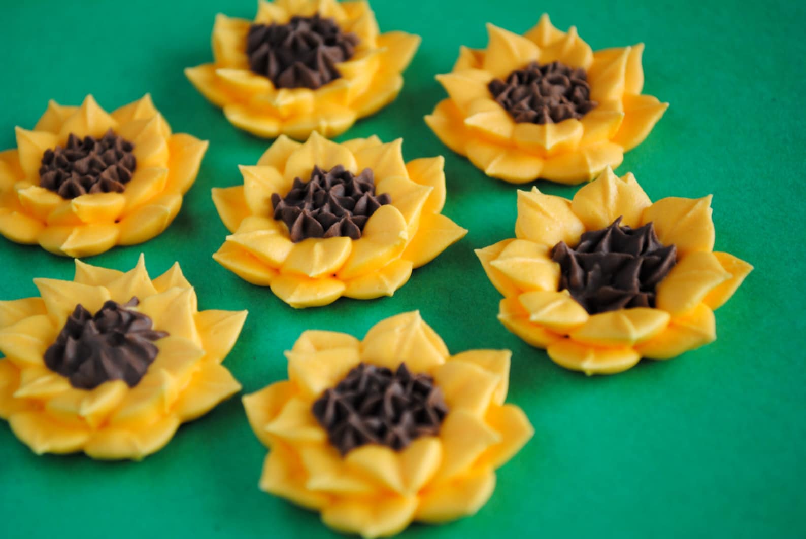 Sunflower Topper- Made From Royal Icing- Cake Decorations (12) - Etsy