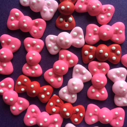 Royal Icing Bows Available in Any Color Small Size 24 - Etsy