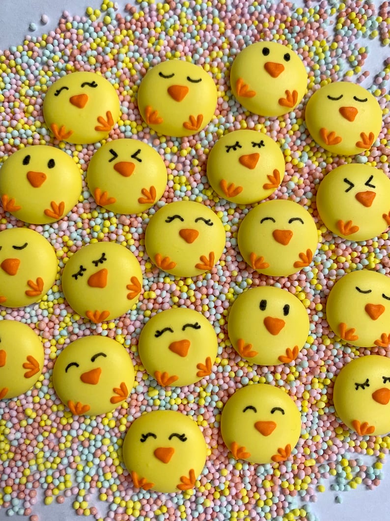 Baby Chicks Easter Decorations Royal Icing 22 - Etsy