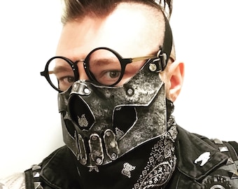 Made to Order . Half Face Skull Mask. Skull Mask. Viking Art. - Etsy