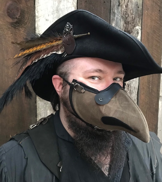 Plague Doctor Half Mask | Etsy