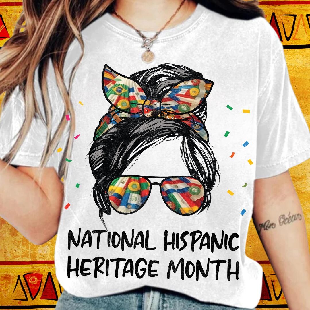 Hispanic Heritage Month PNG: Girl With Flag Headband (digital Download ...