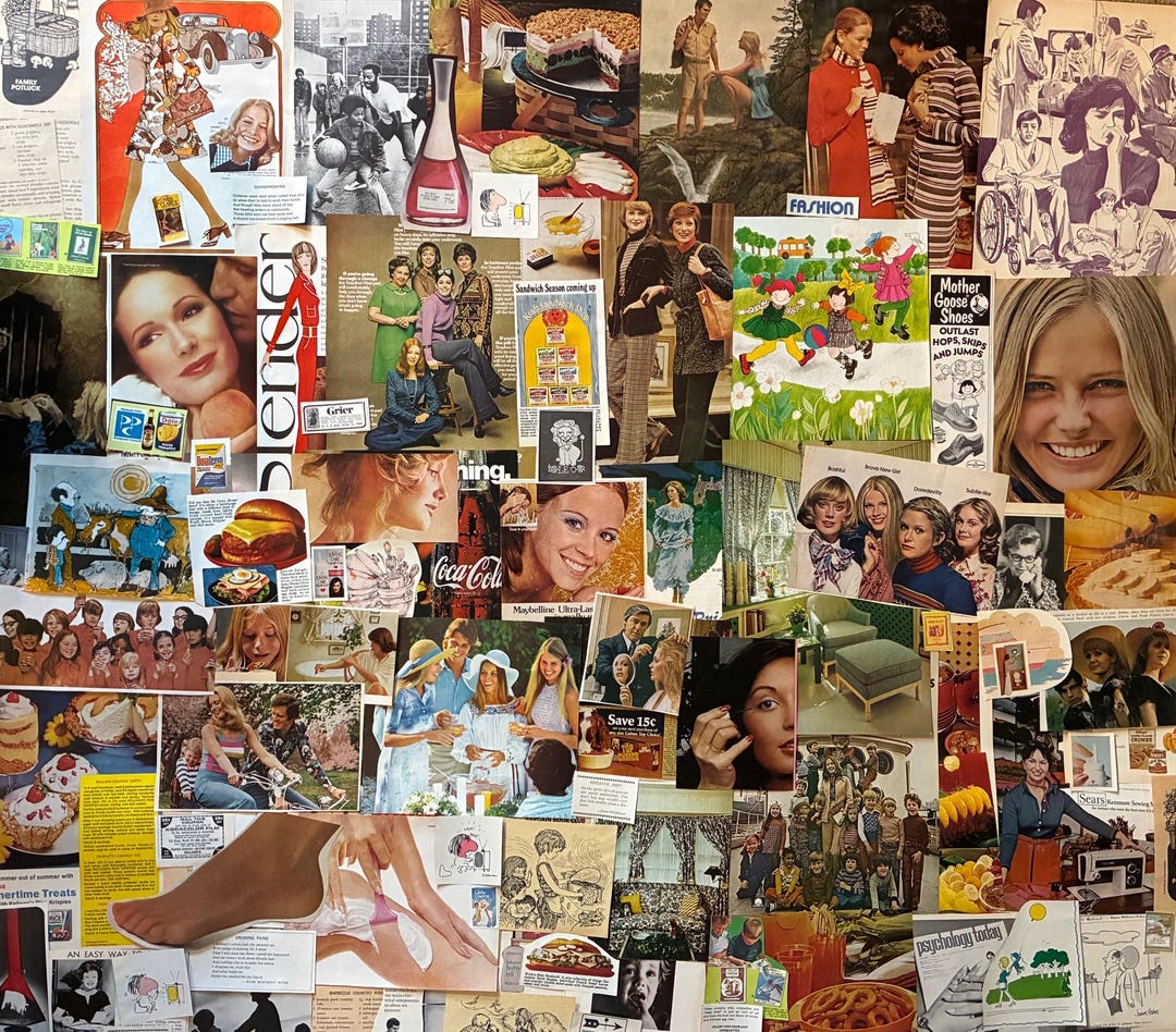 Lot of 100+ Vintage Ephemera~just Groovy 1970s~small Ads and Cutouts ...