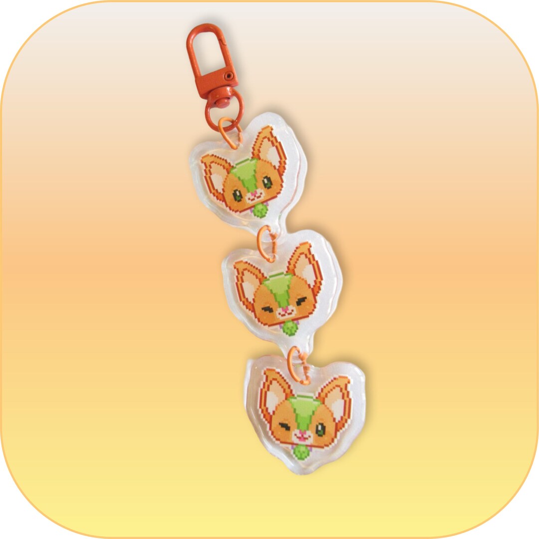 Pixel Sprite Noopy Tiered Acrylic Keychain [TANGY] - Etsy