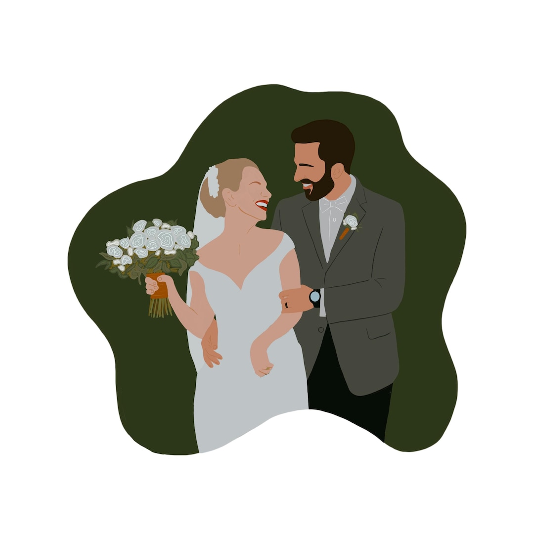 Faceless Digital Portrait, Custom Faceless Portrait, Family Photo ...