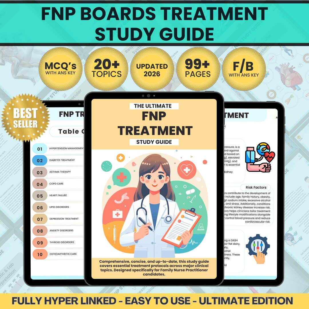 FNP Boards Treatment Study Guide. First-line and Alternative ...