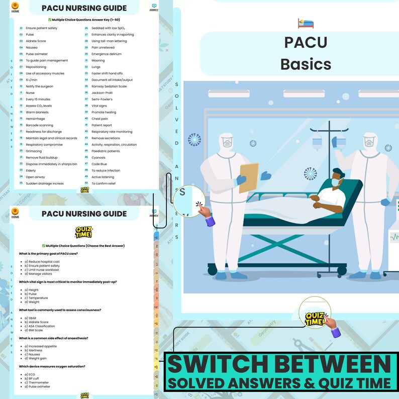 PACU Nursing Guide | Post-anesthesia Recovery Cheat Sheet for New ...