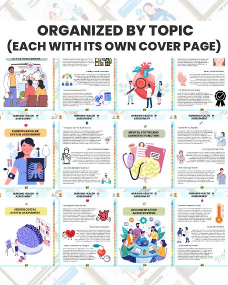 Nursing Health Assessment Guide | Head-to-toe Worksheets, Normal Vs ...